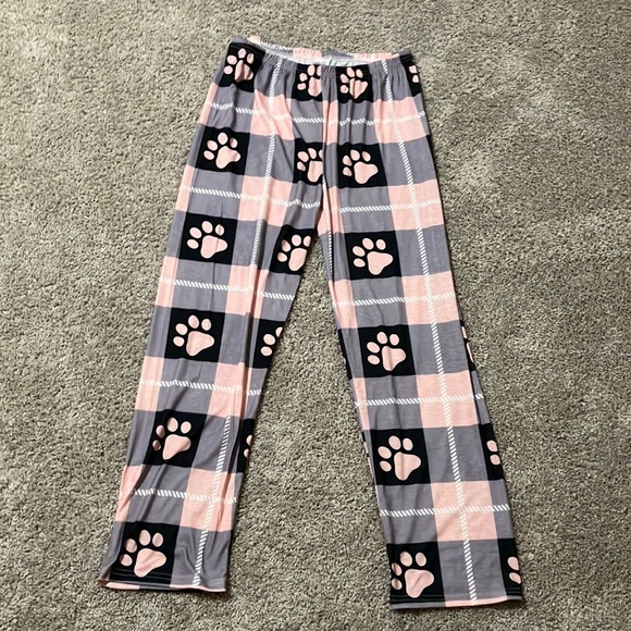 Pants & Jumpsuits | Paw Print Pajama Bottoms | Poshmark